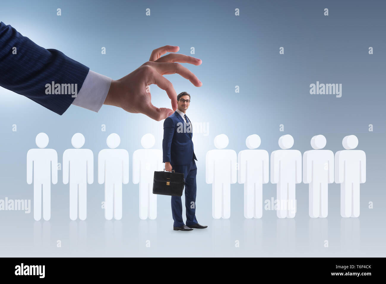 Recruitment and employment concept with selected employee Stock Photo ...