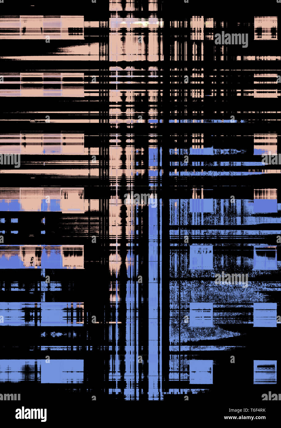 High contrast urban tower block Stock Photo - Alamy