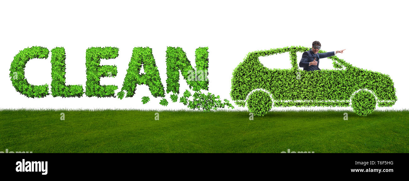 Concept of clean fuel and eco friendly cars Stock Photo - Alamy