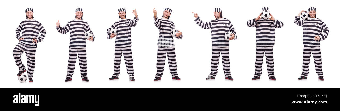 Prison inmate isolated on the white background Stock Photo - Alamy