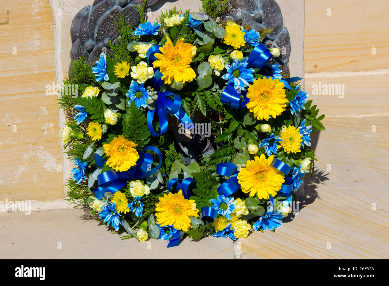 Colorful floral wreaths for Anzac Day holiday memorial celebrations ...
