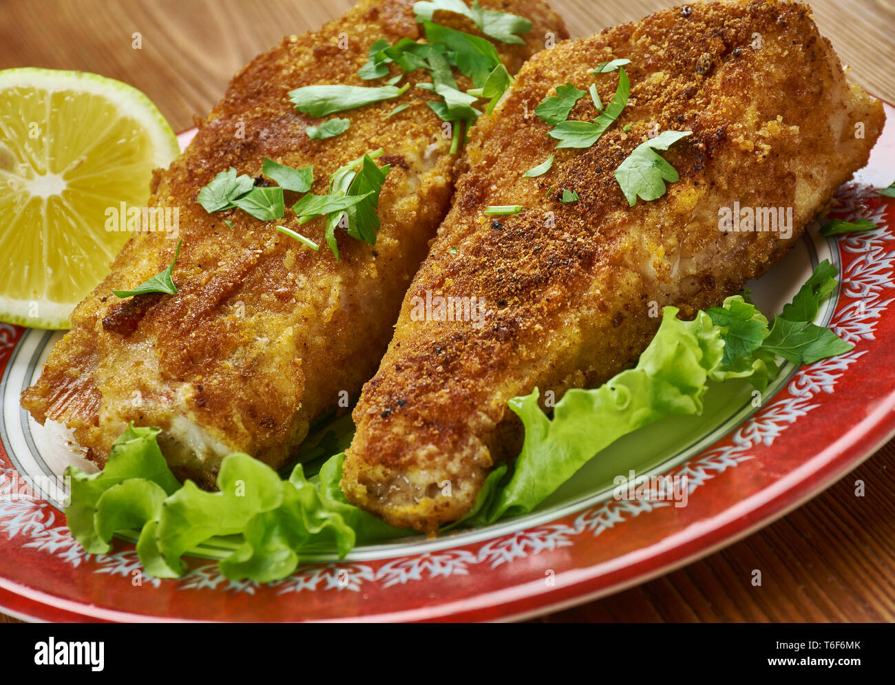 Creole Pan Fried Fish Stock Photo - Alamy