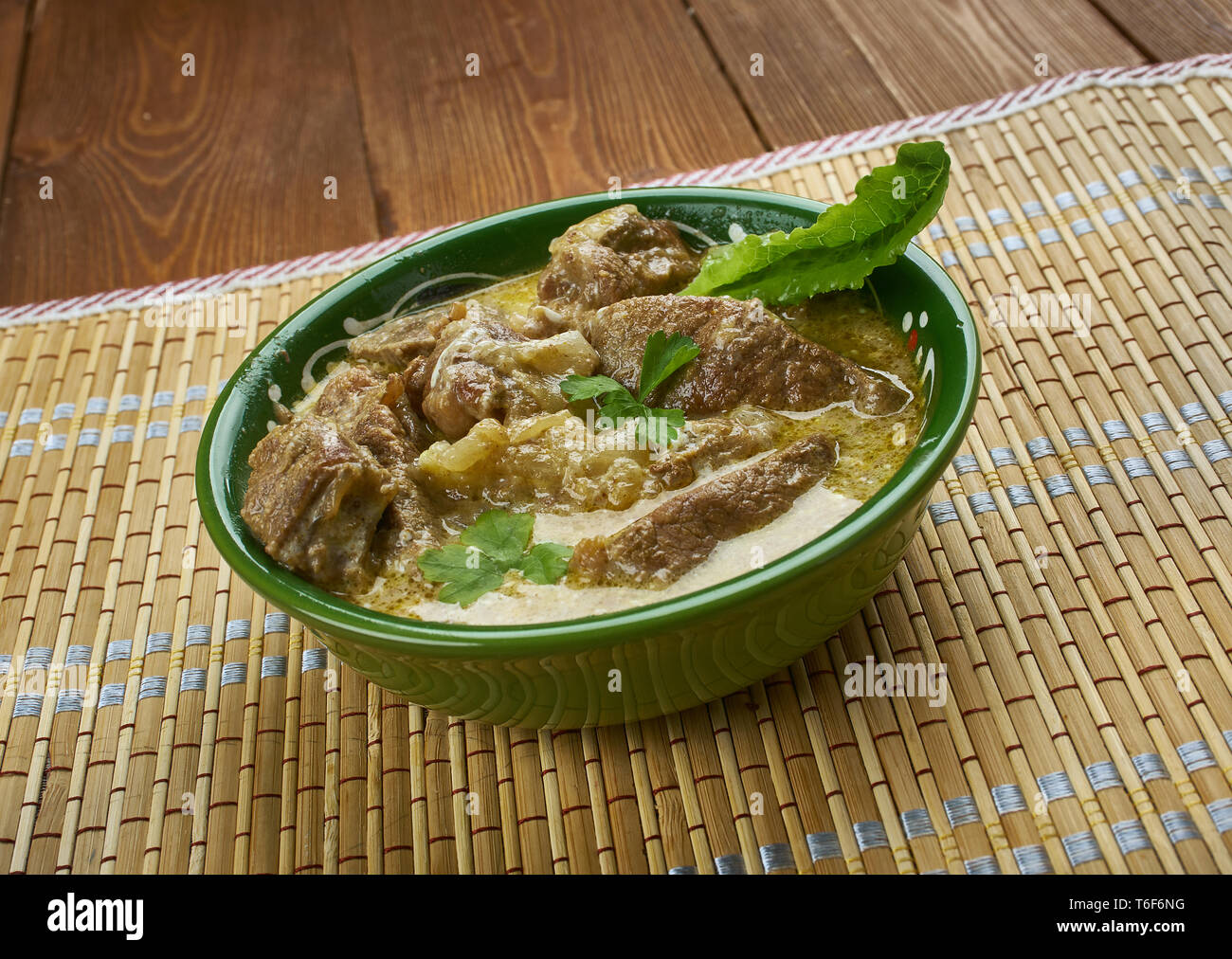 Simple Mutton Curry Stock Photo - Alamy