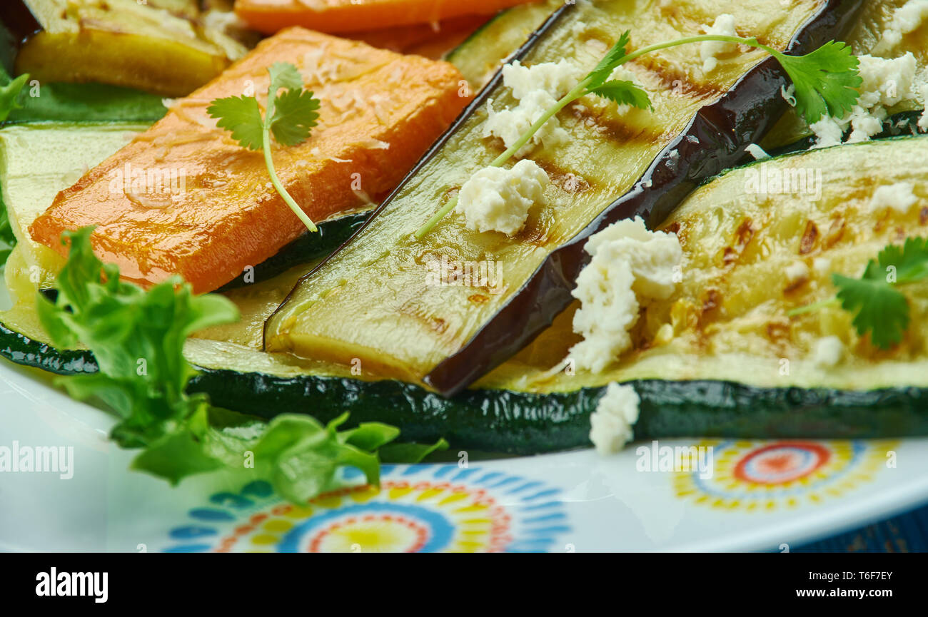 Middle Eastern Style Roasted Vegetables Stock Photo - Alamy