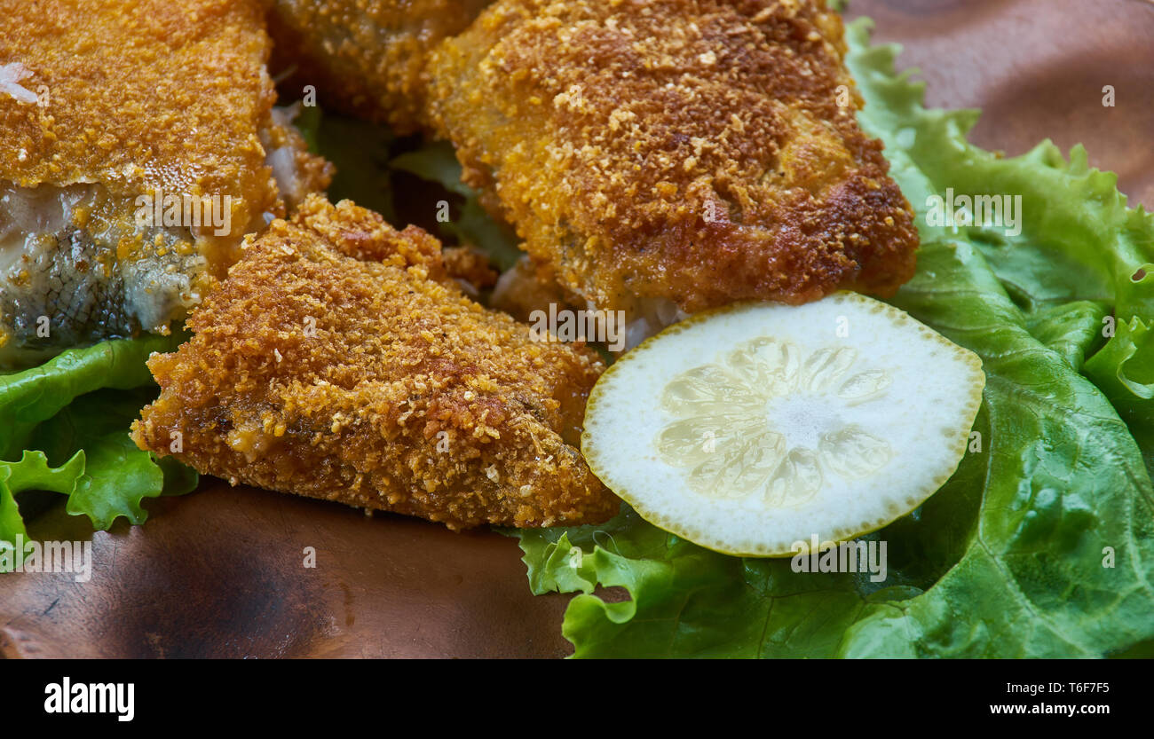 Creole Fried Fish Stock Photo - Alamy