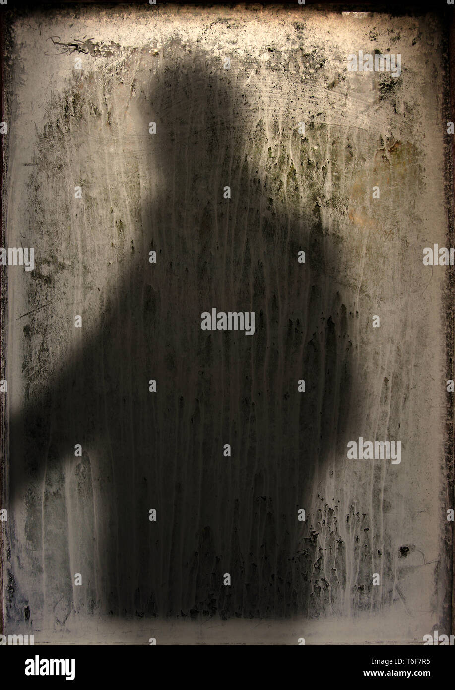 Burglar through an old door at night Stock Photo - Alamy