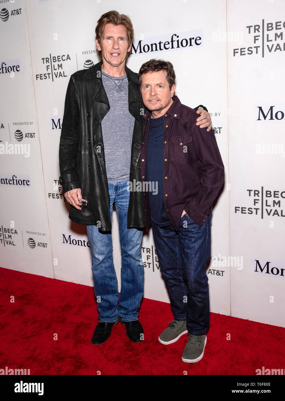 New York, NY - April 30, 2019: Denis Leary and Michael J Fox attend the ...
