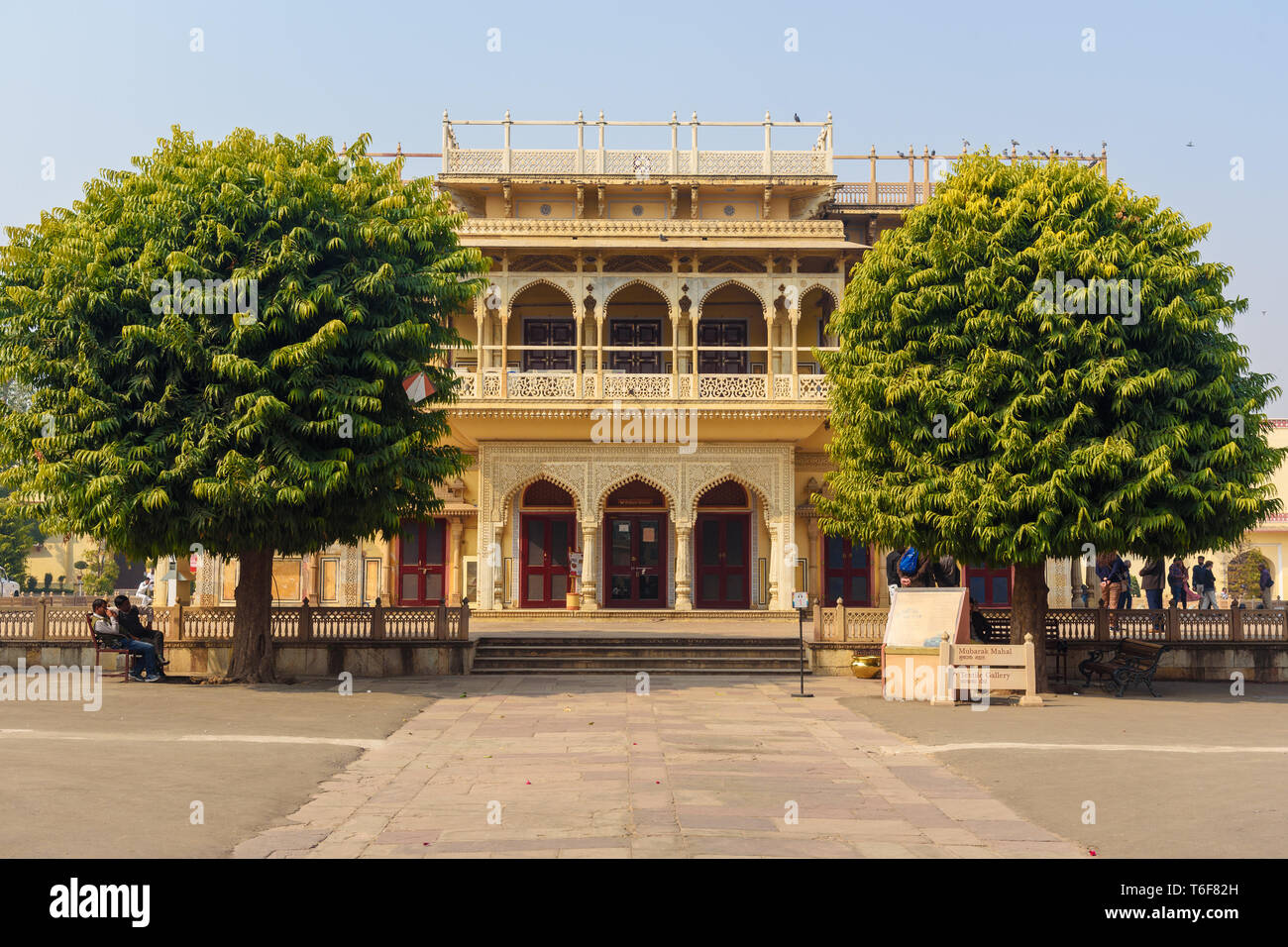 India indian mubarak mahal city palace jaipur hi-res stock photography ...