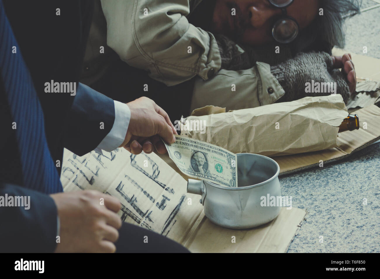 Homeless Male Suit High Resolution Stock Photography and Images - Alamy