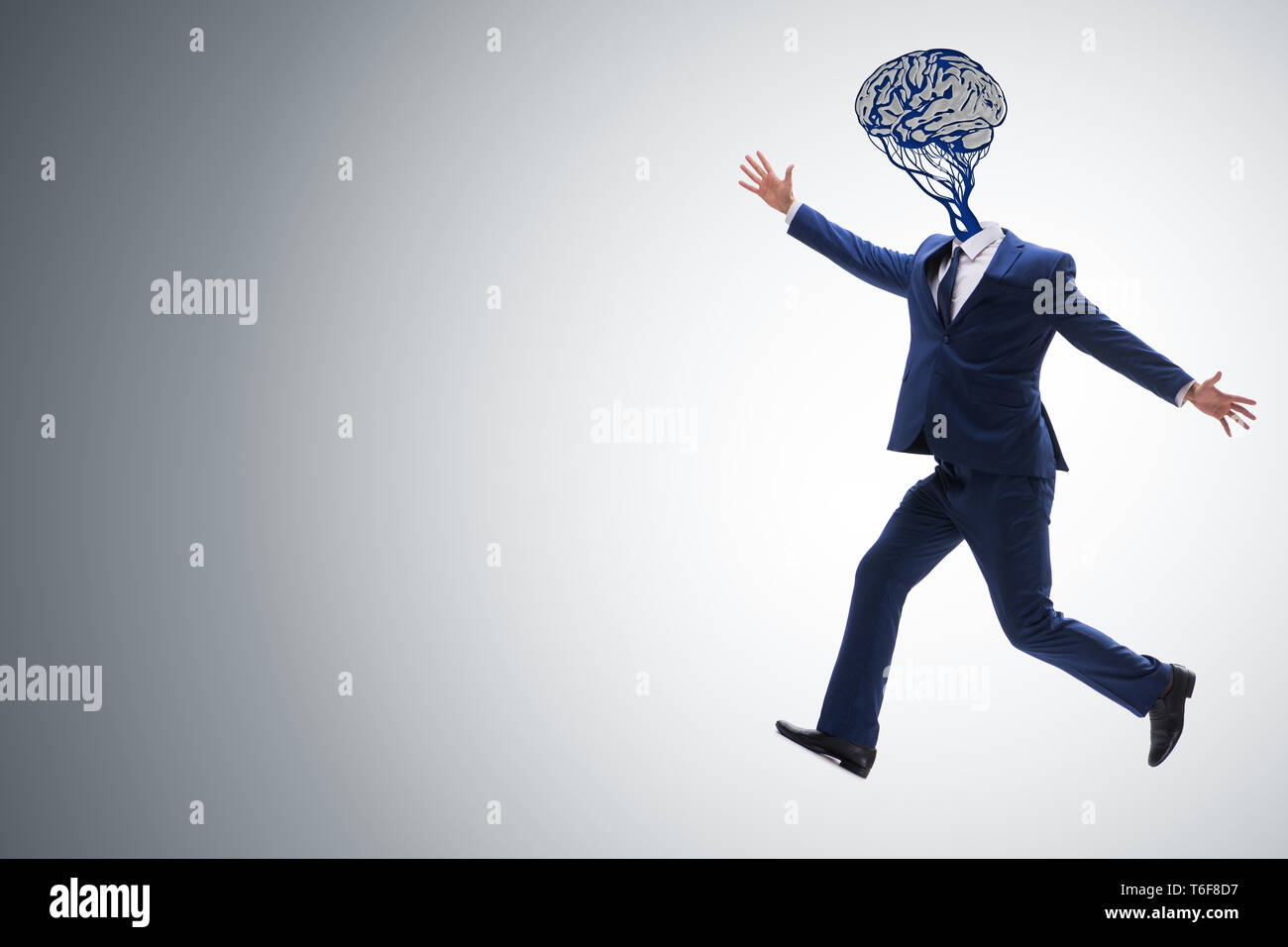 Man in artificial intelligence concept Stock Photo - Alamy