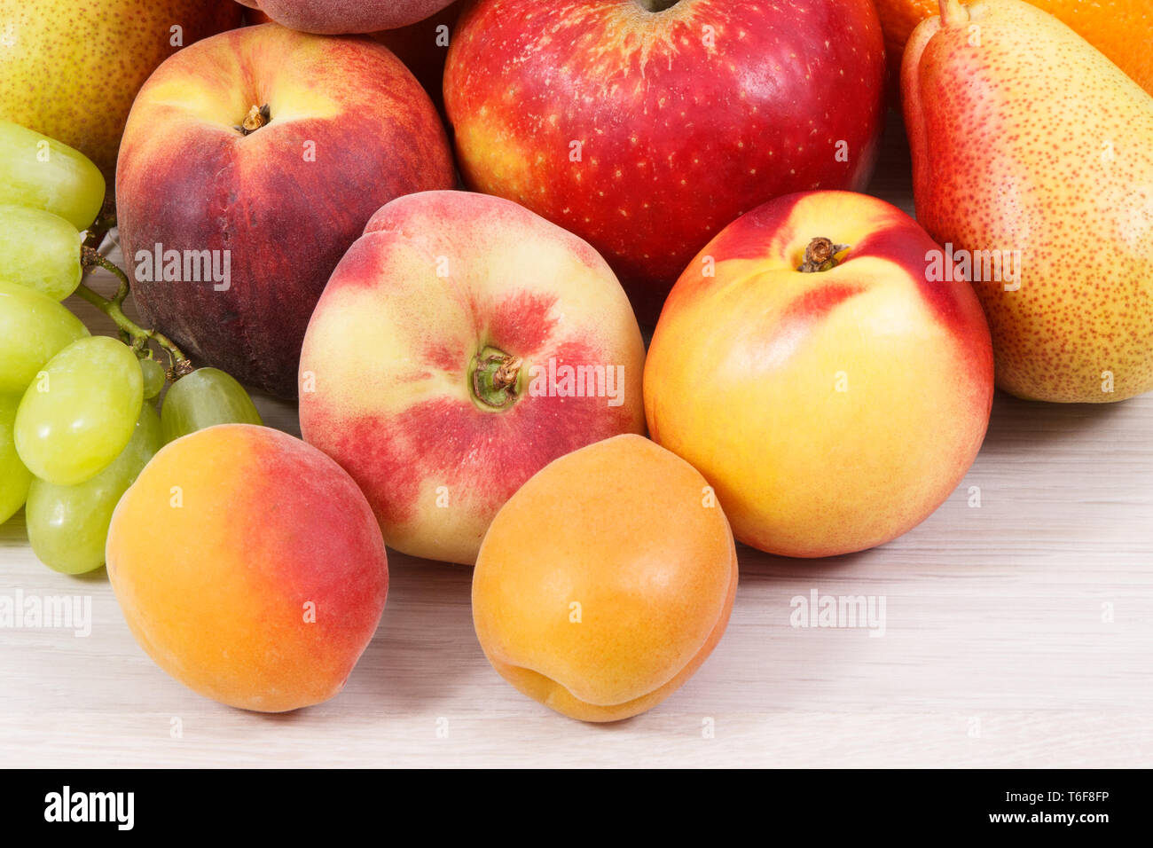 Fresh healthy nutritious food as source natural vitamins, dietary fiber ...