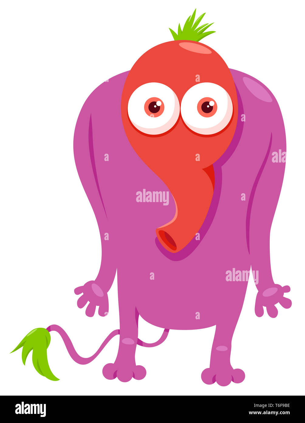 funny monster fantasy character cartoon illustration Stock Photo - Alamy