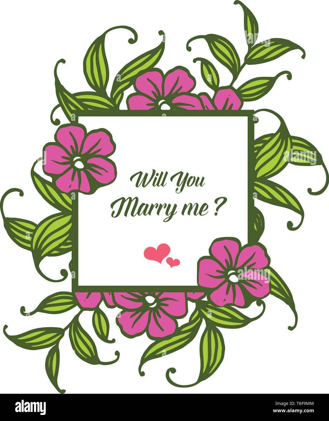 Vector illustration various ornate of purple flower frame for letter ...