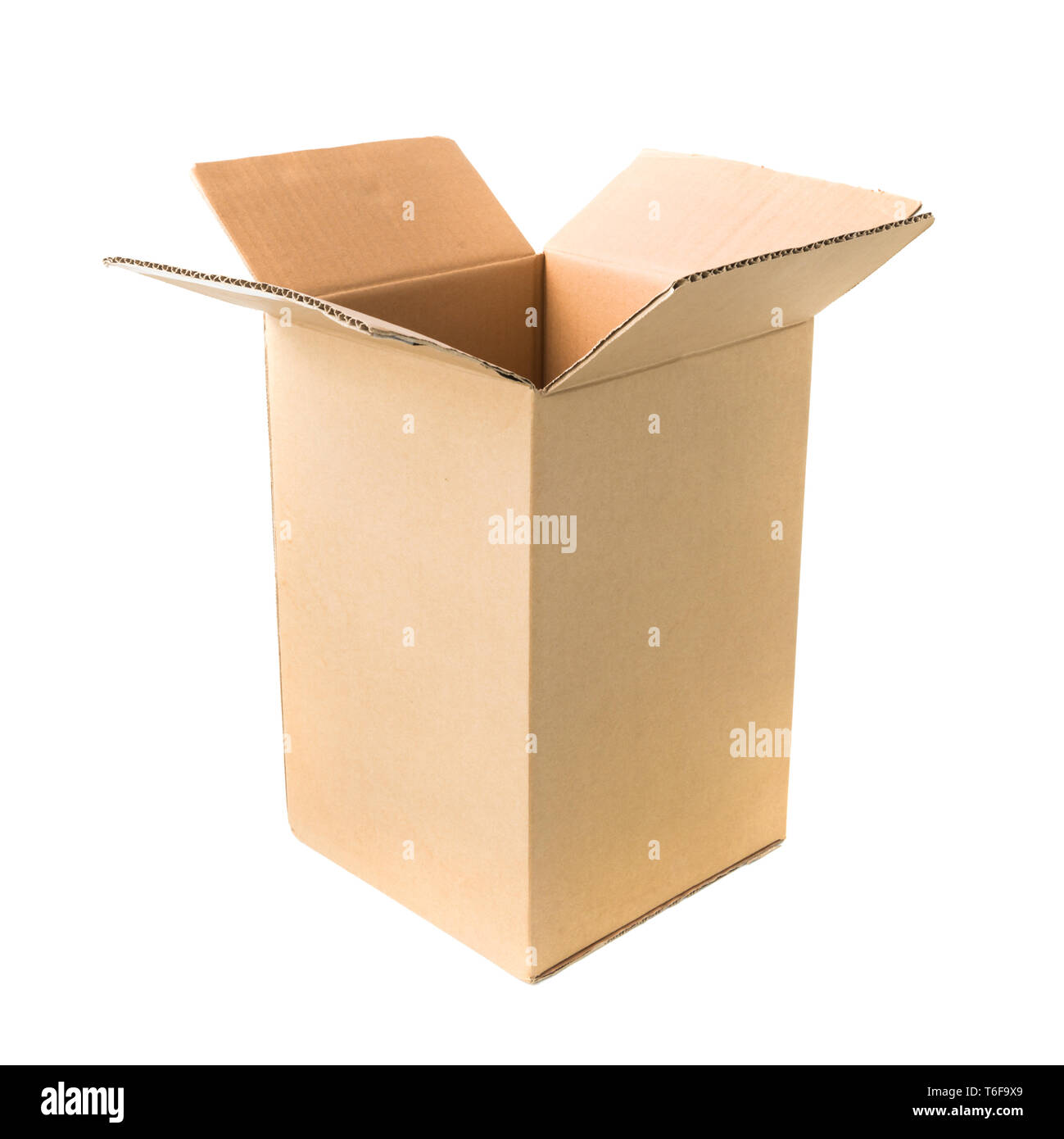 Open cardboard carton box Stock Photo - Alamy