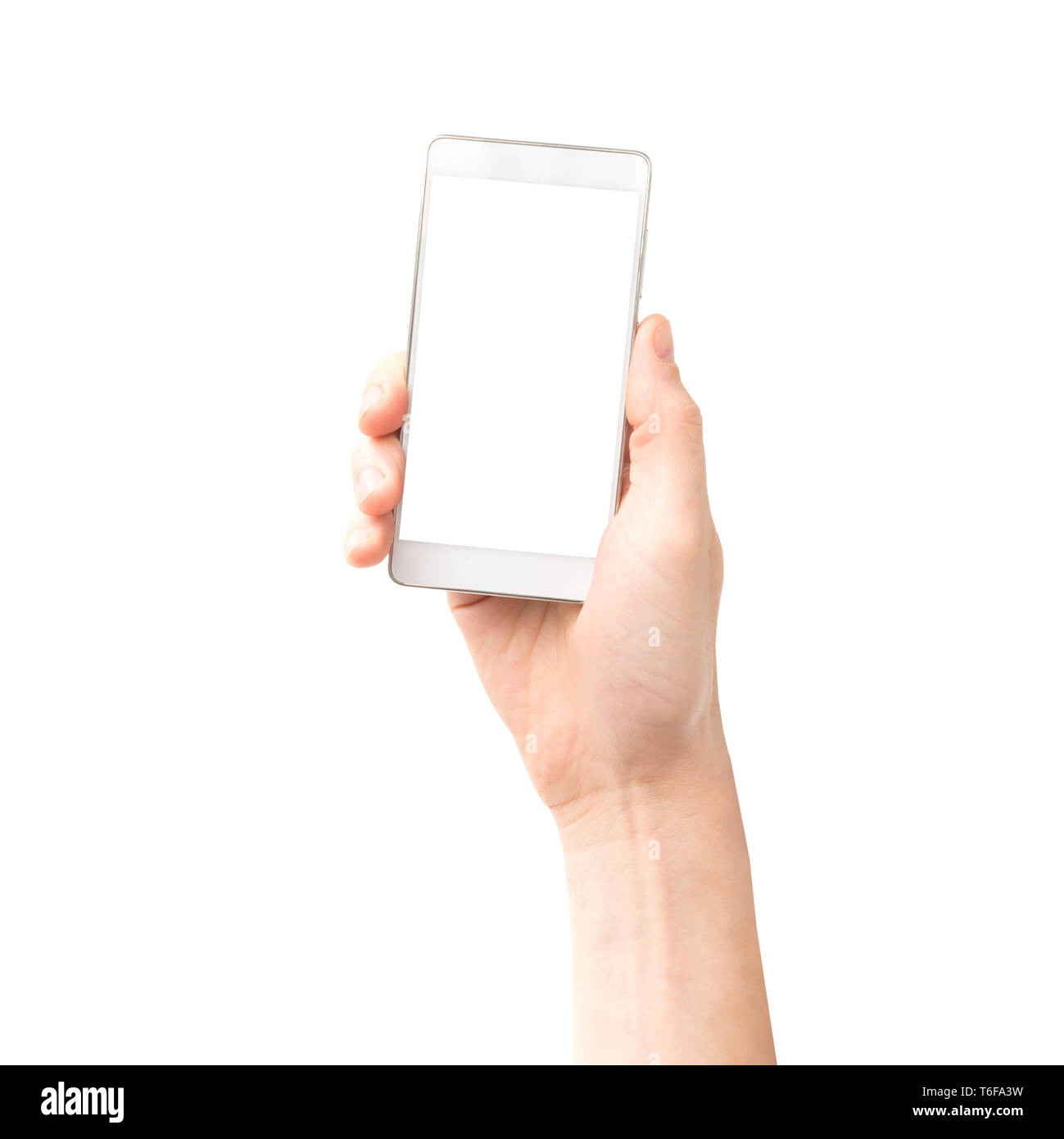 Hand holding smartphone Stock Photo - Alamy