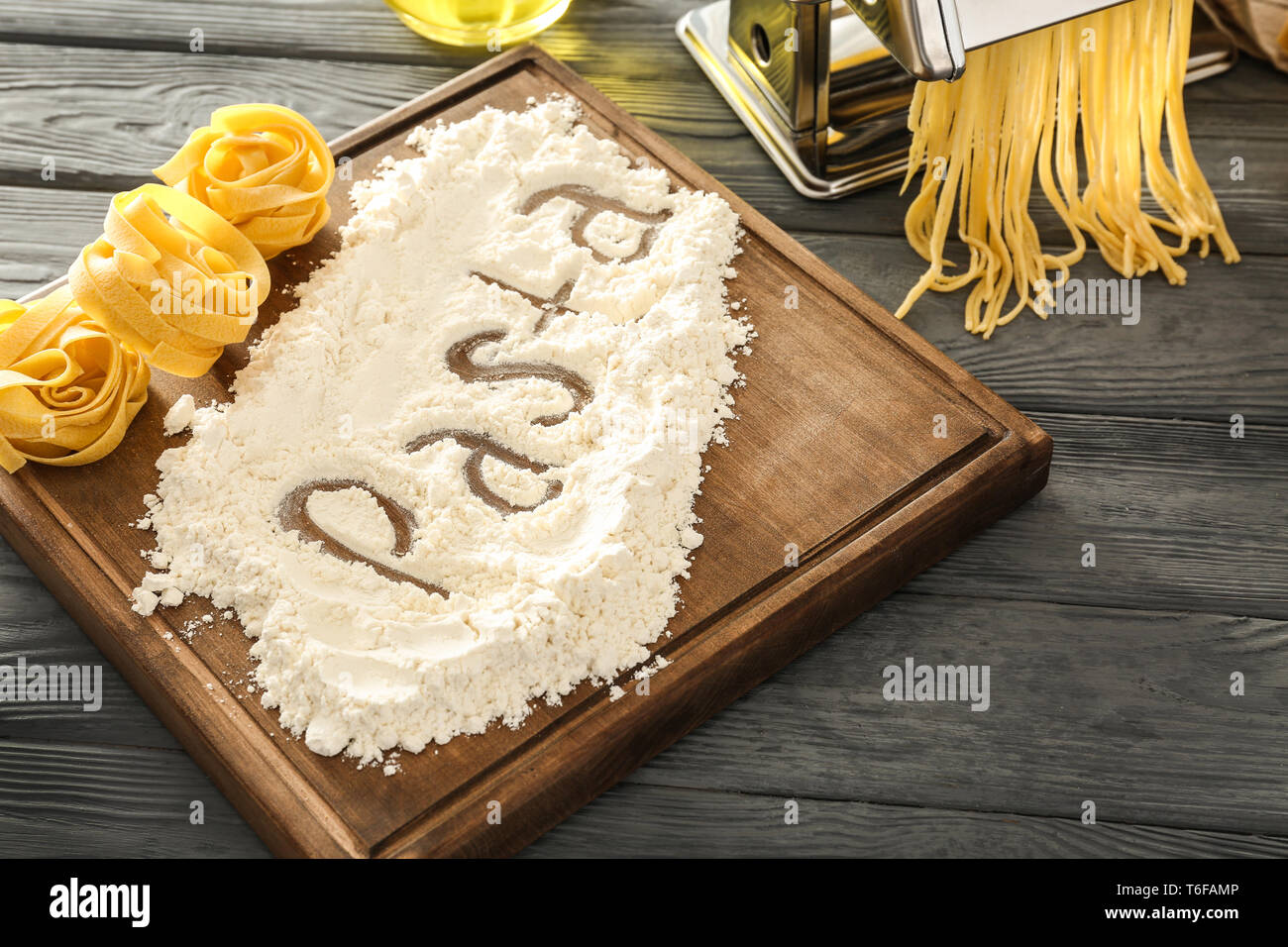 Pasta written hi-res stock photography and images - Alamy