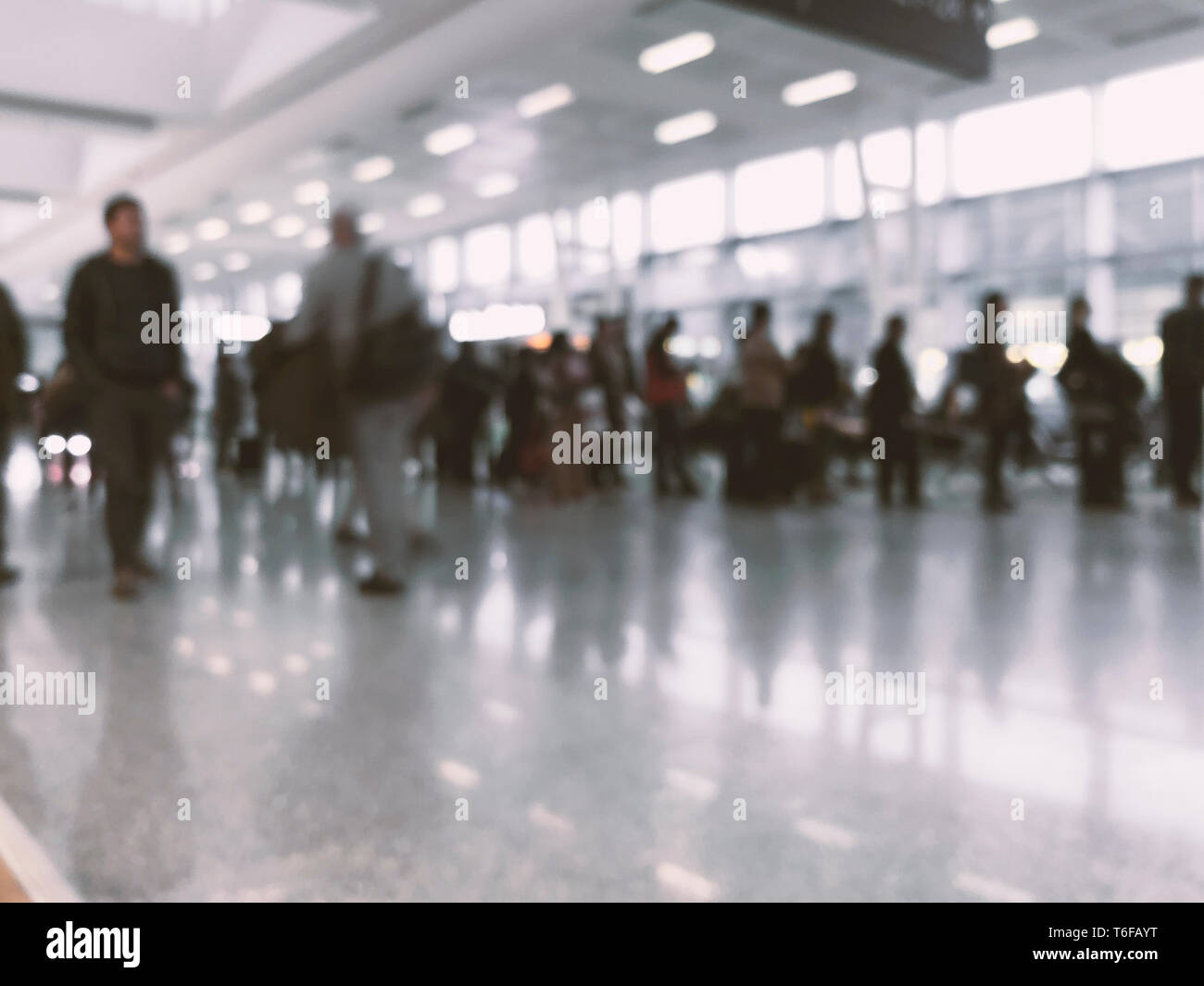 Queue people abstract hi-res stock photography and images - Alamy