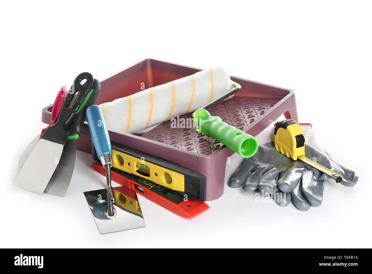 Set professional painting tools Cut Out Stock Images & Pictures - Alamy