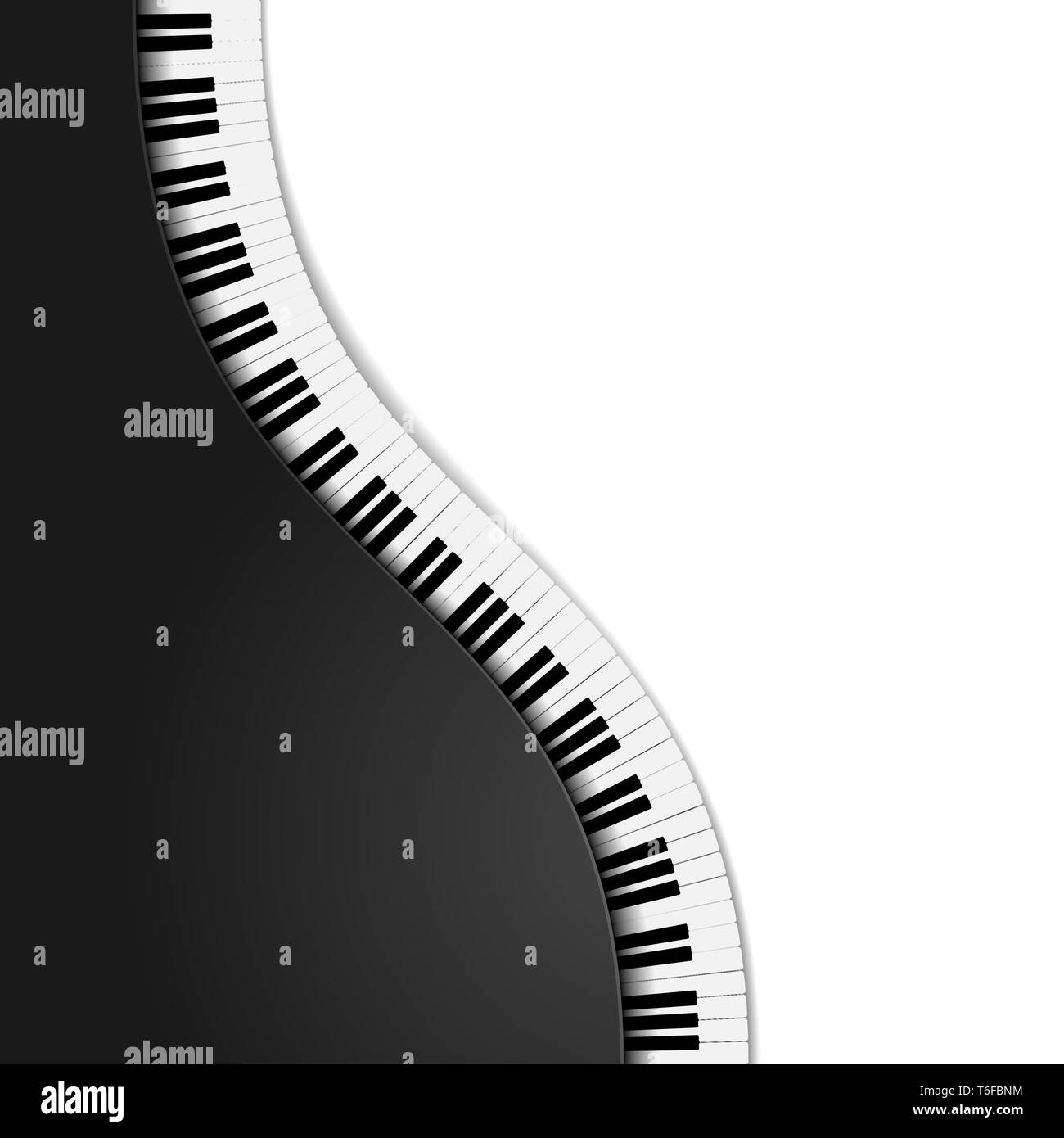 wavy piano keys Stock Photo - Alamy
