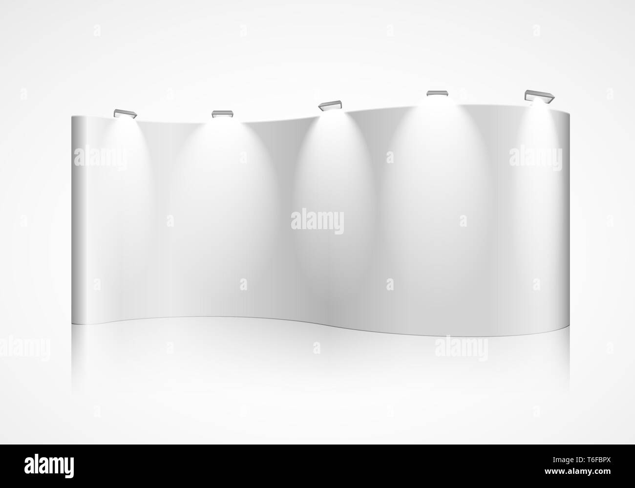 curved exhibition wall Stock Photo - Alamy