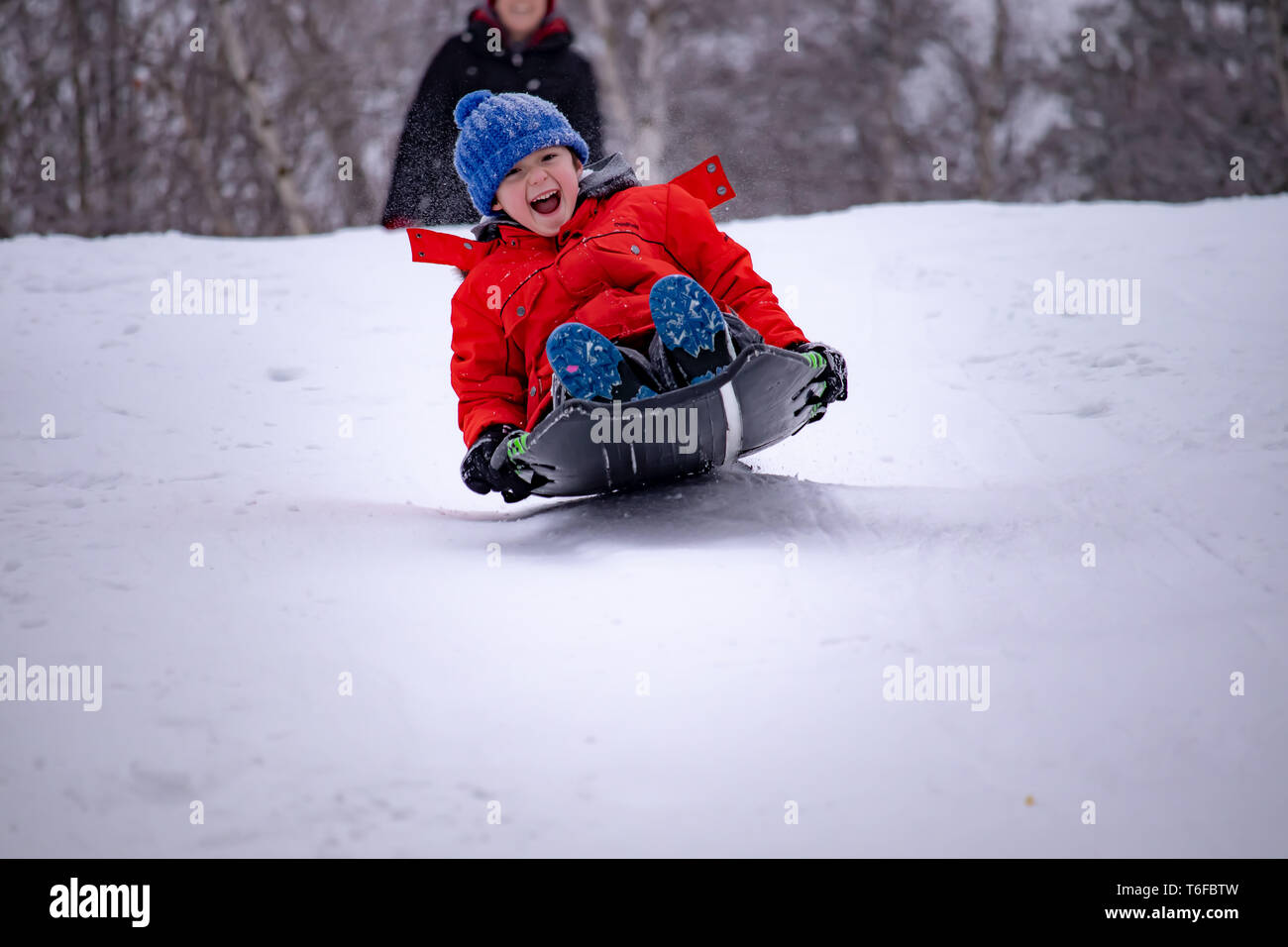 Fun in the snow! Stock Photo - Alamy