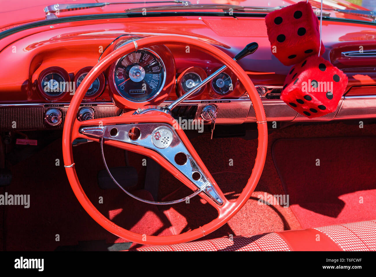 Interior red car hi-res stock photography and images - Alamy