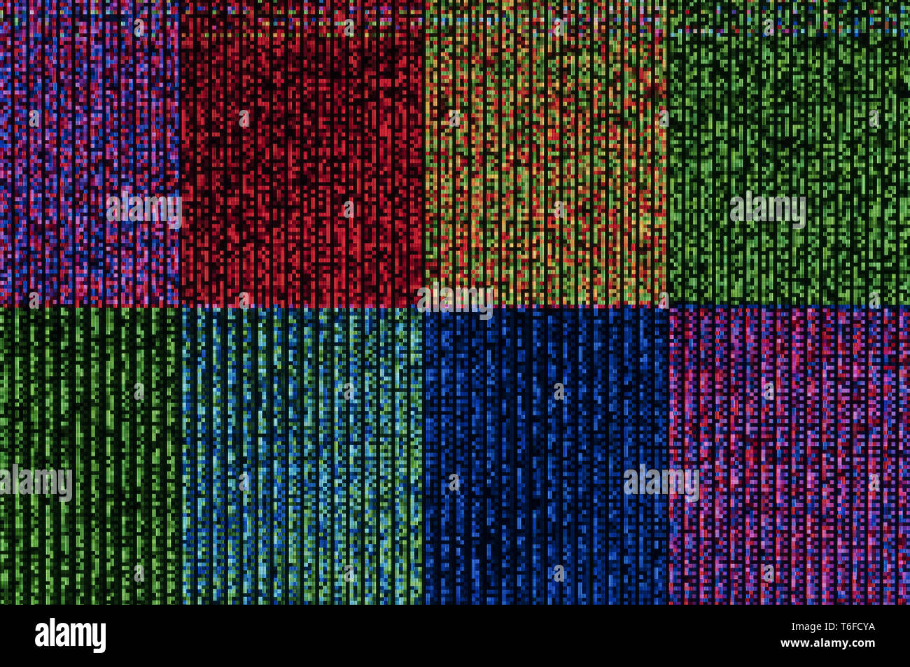 Pixel pattern of a digital glitch Stock Photo - Alamy
