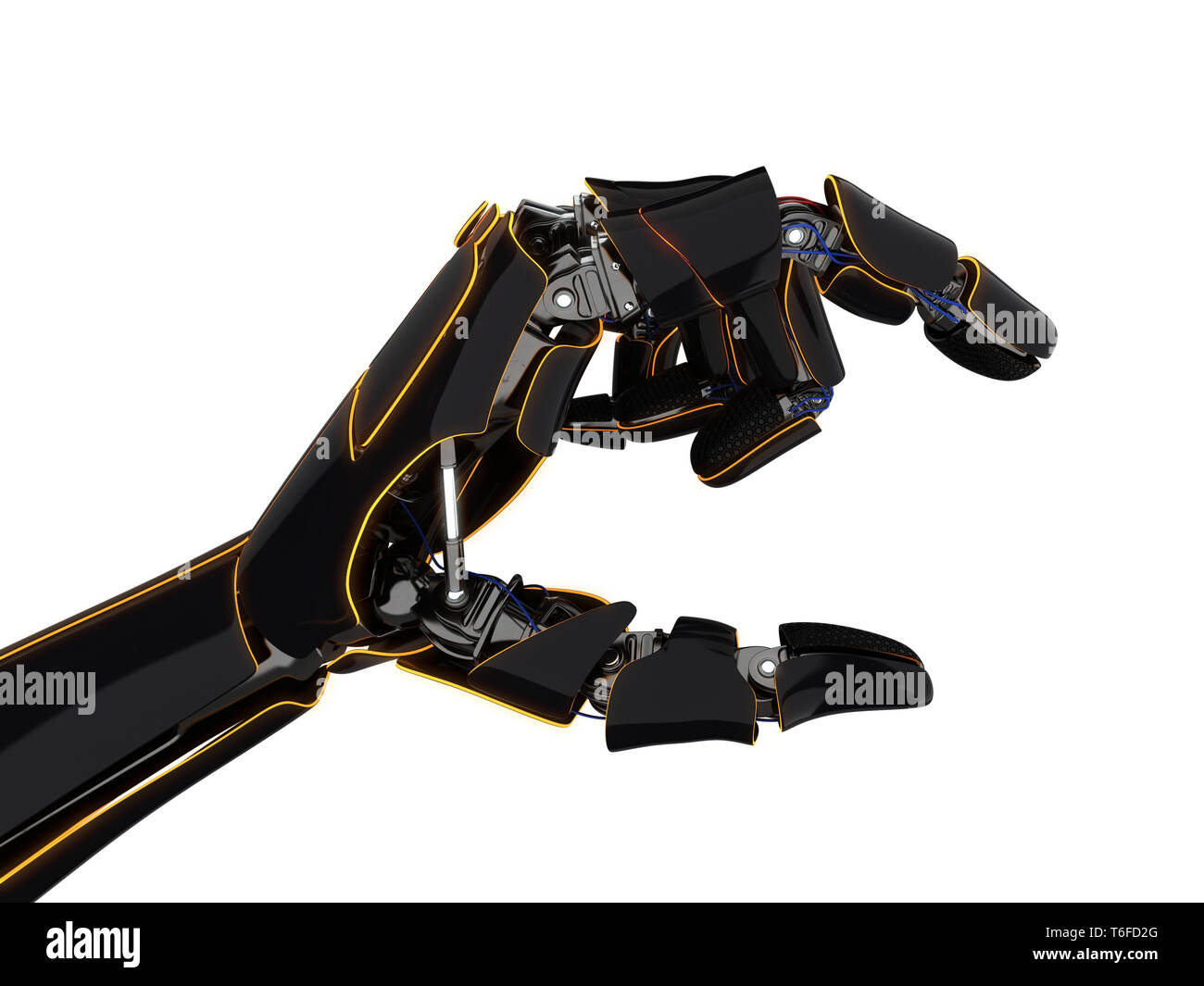 3D rendering robotic hand Stock Photo - Alamy