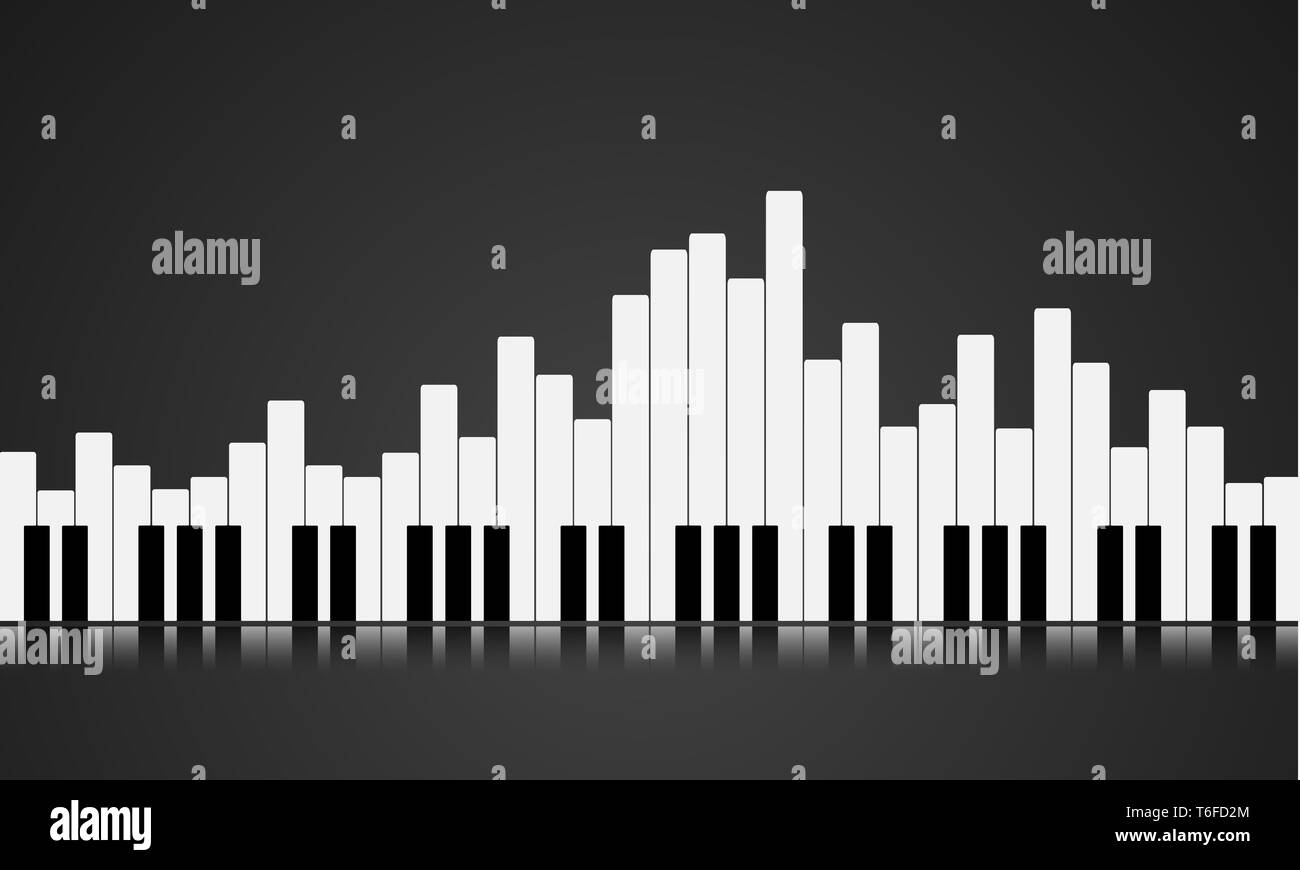 Black Piano Keys Chart