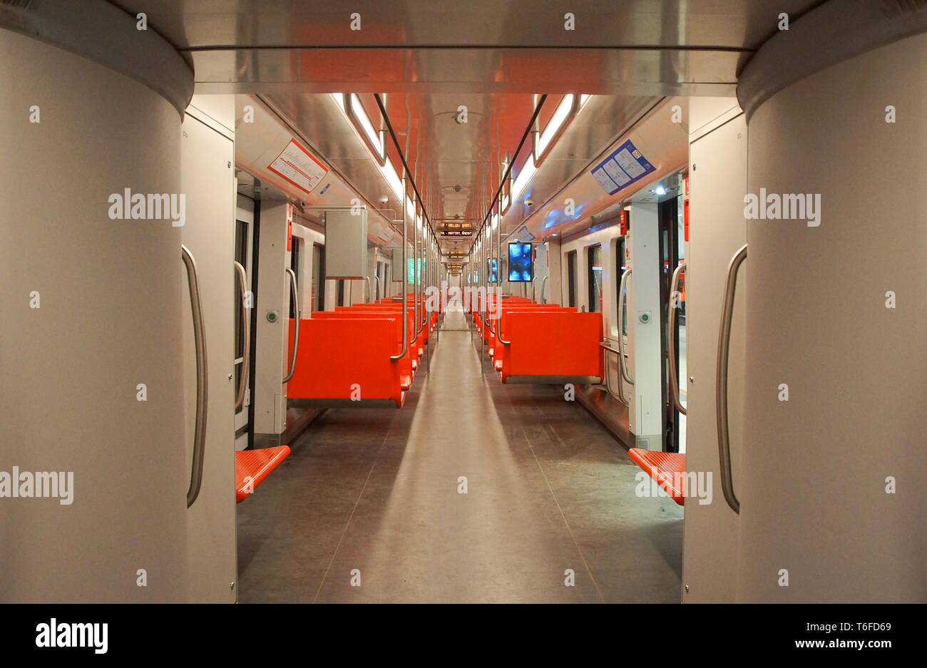 Subway car interior hi-res stock photography and images - Alamy