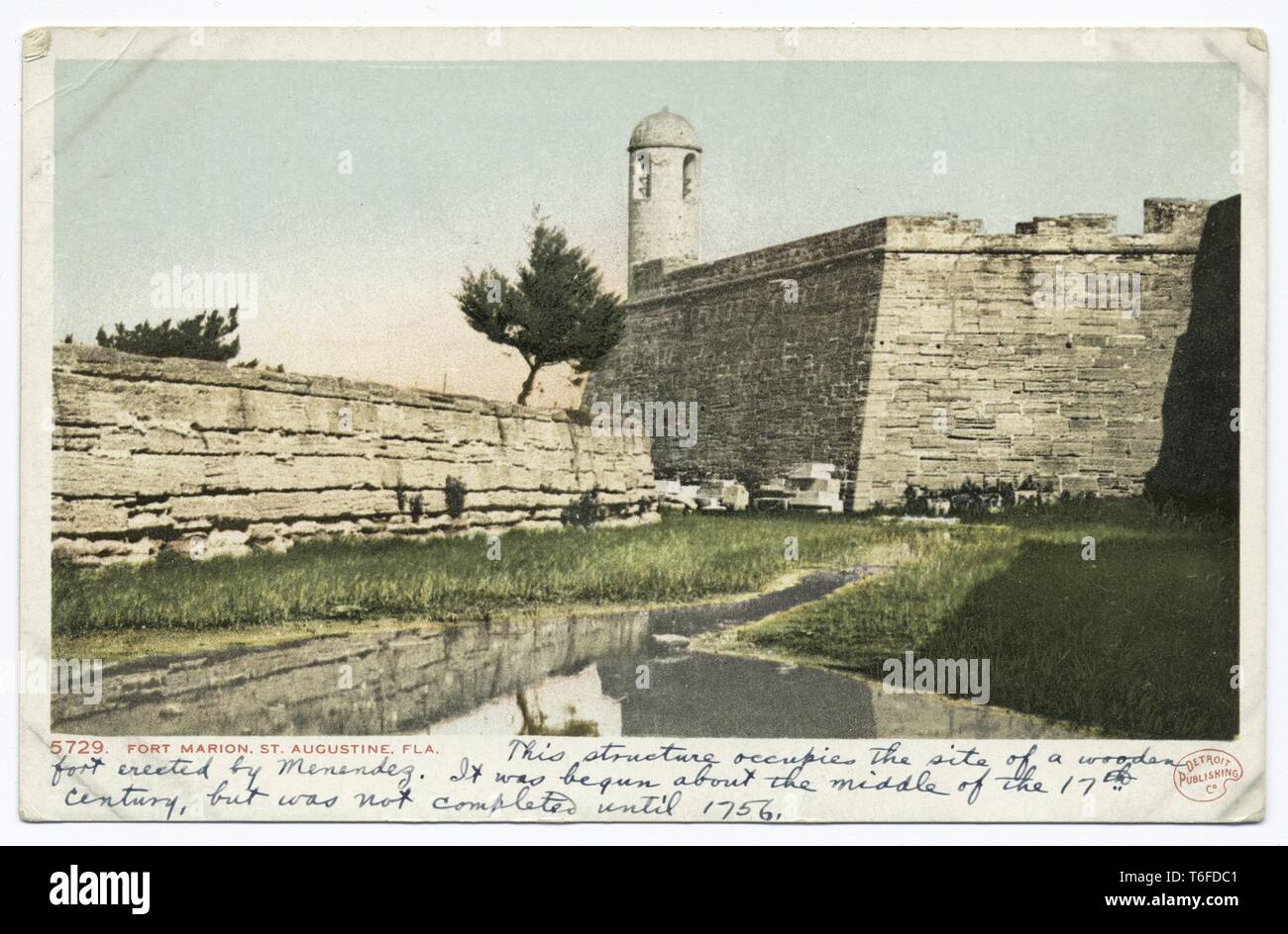 Detroit publishing company vintage postcard of fort mason hi-res stock ...