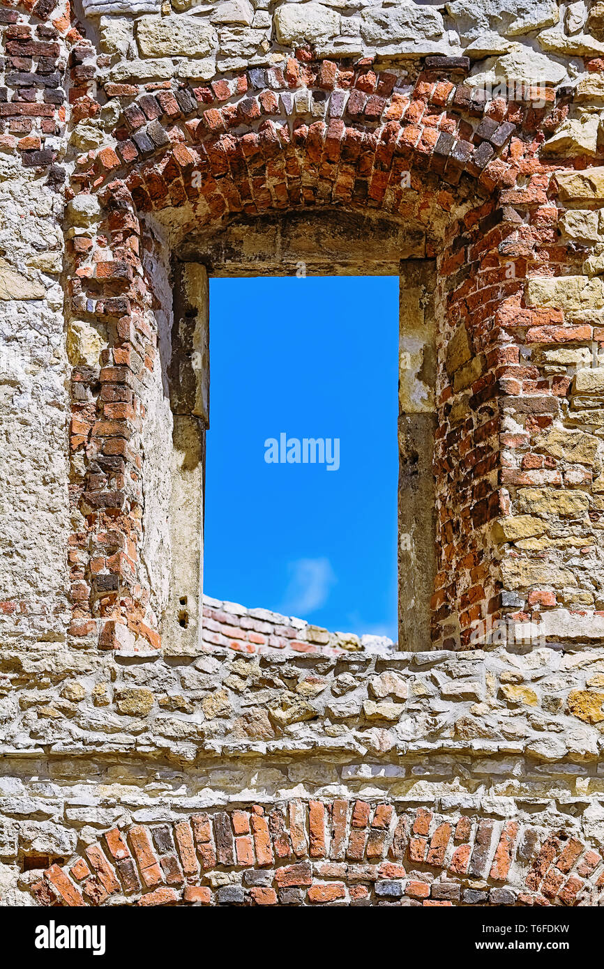 Window Opening of the Old Castle Stock Photo - Alamy