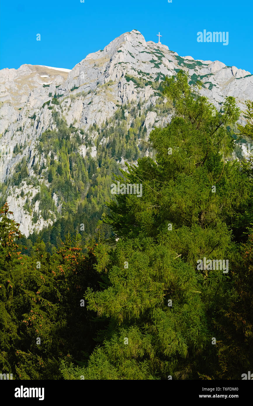 Caraiman Peak in the Bucegi Mountains Stock Photo - Alamy
