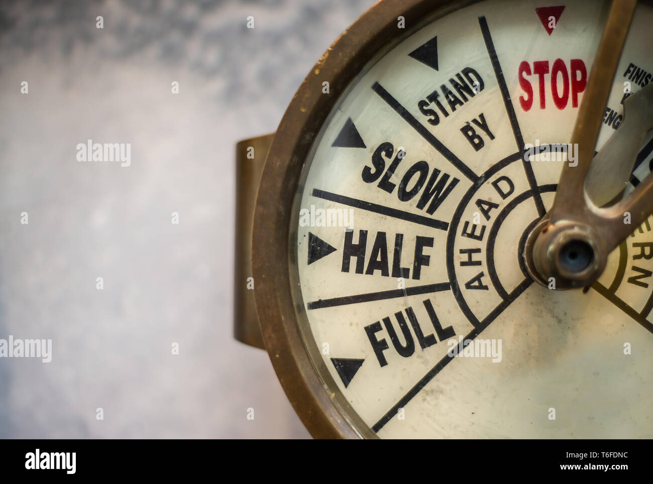 Engine Order Telegraph Stock Photo - Alamy