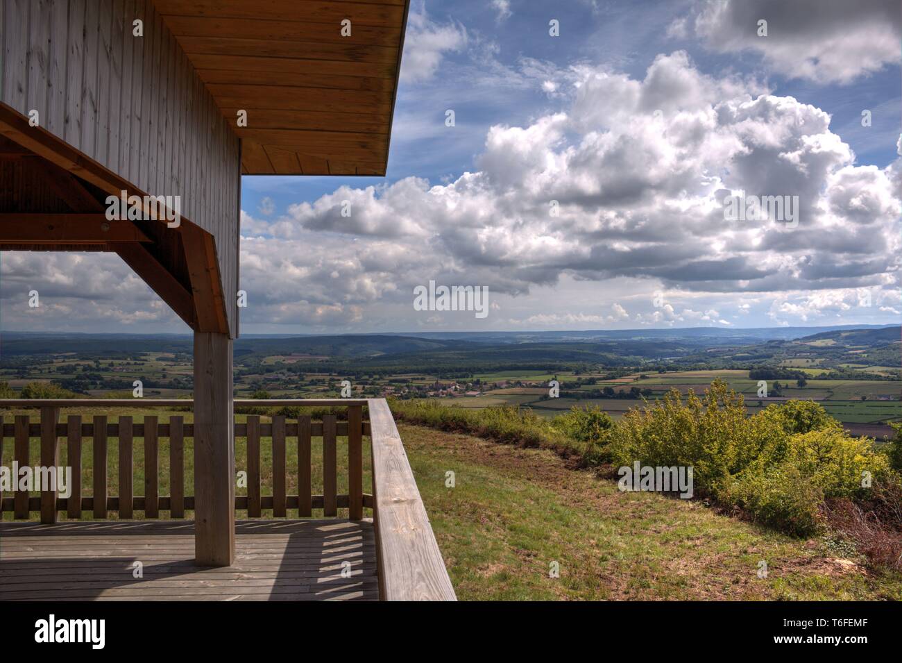 View from balcony mountains hi-res stock photography and images - Alamy