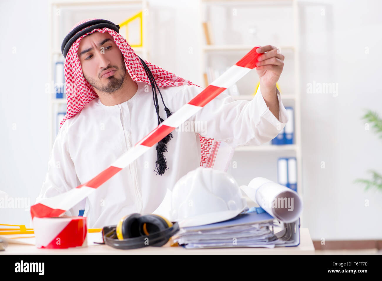 Arab engineer working on new project Stock Photo - Alamy