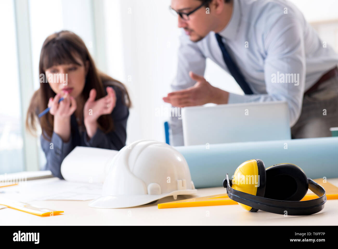 Engineers working on new project Stock Photo - Alamy