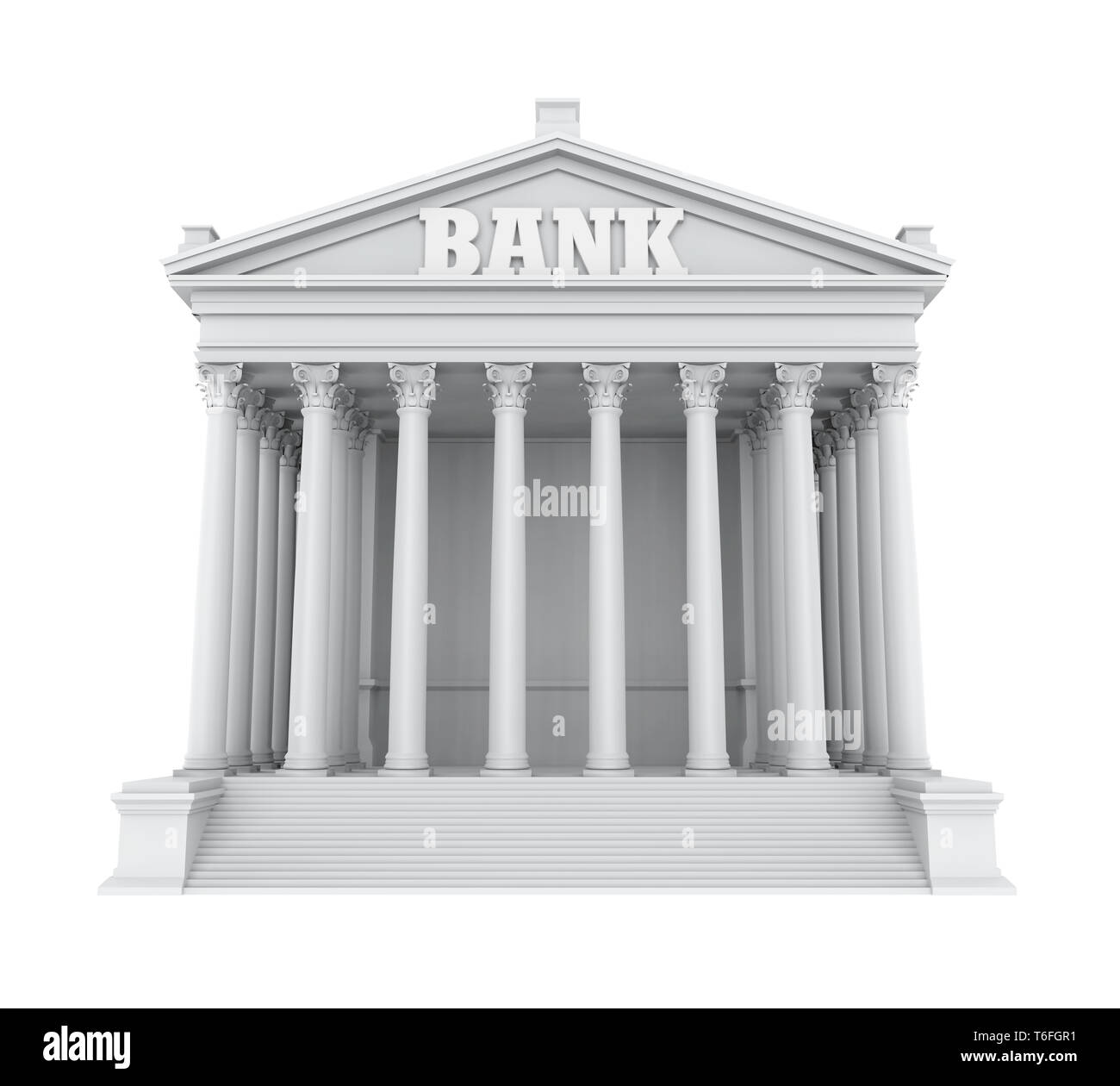 Bank Building Isolated Stock Photo - Alamy