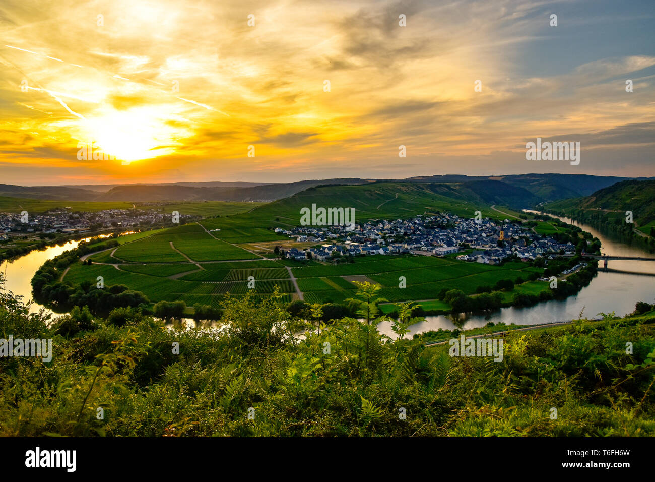 Leiwen village on the Moselle Stock Photo - Alamy