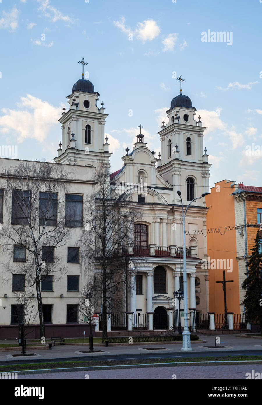 architecture of Belarus, Catholic church Stock Photo - Alamy