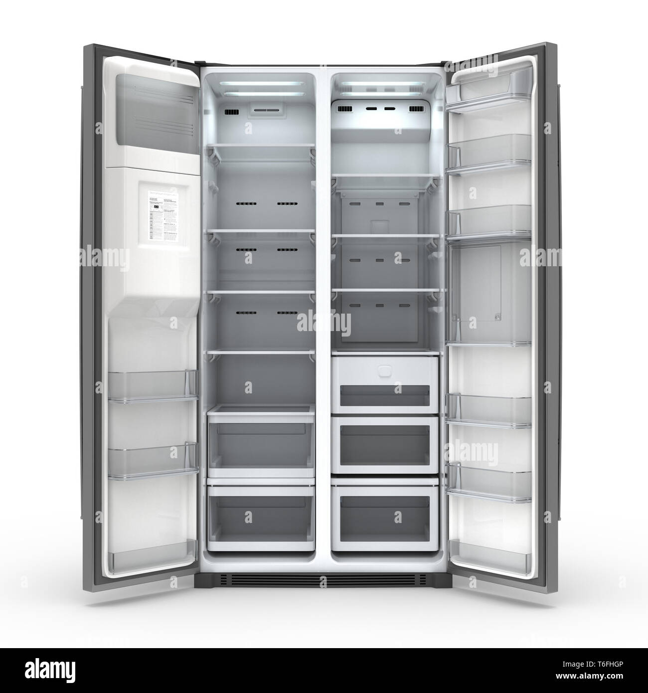 Fridge open Cut Out Stock Images & Pictures - Alamy