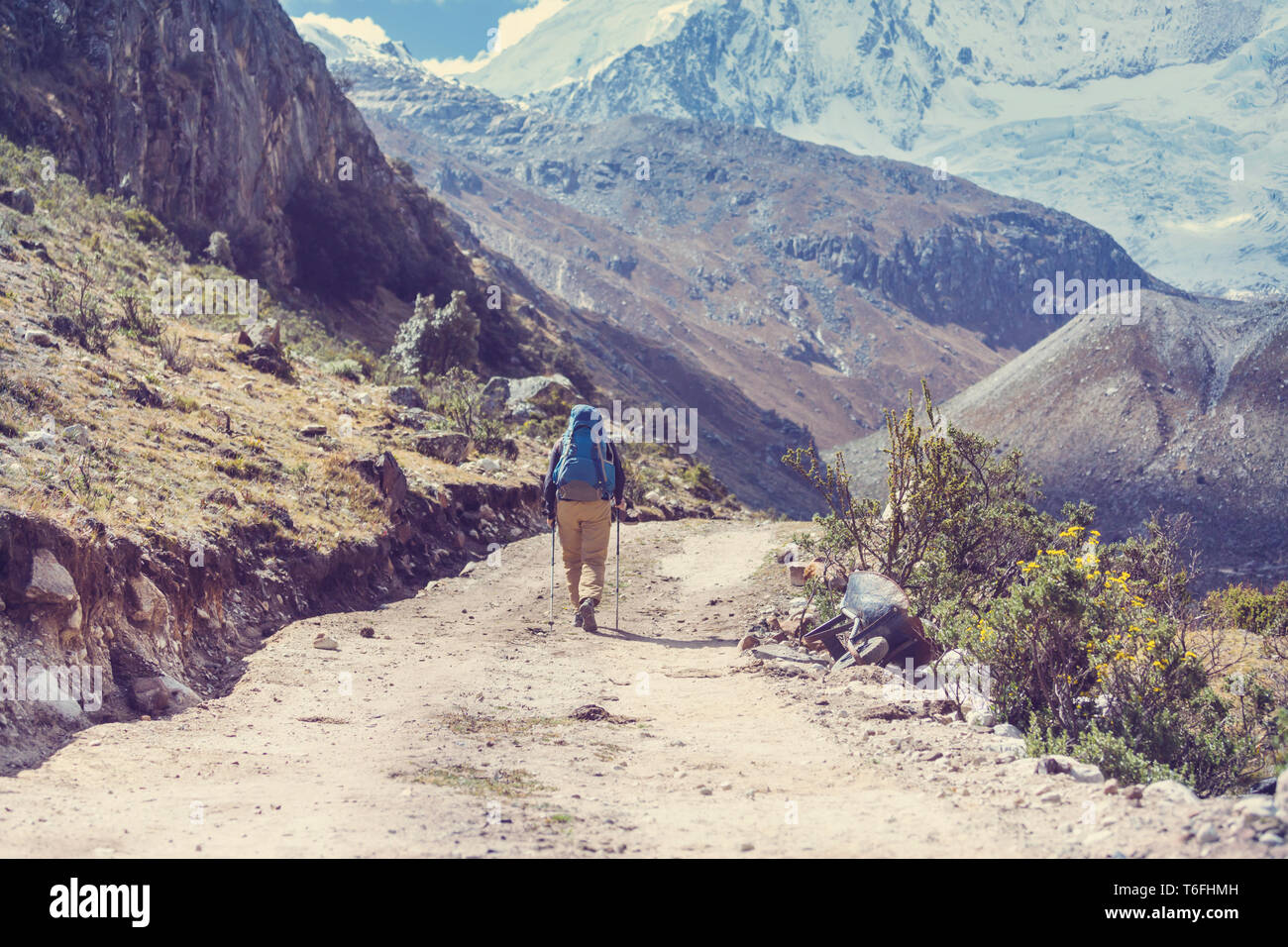 Hike in Peru Stock Photo - Alamy