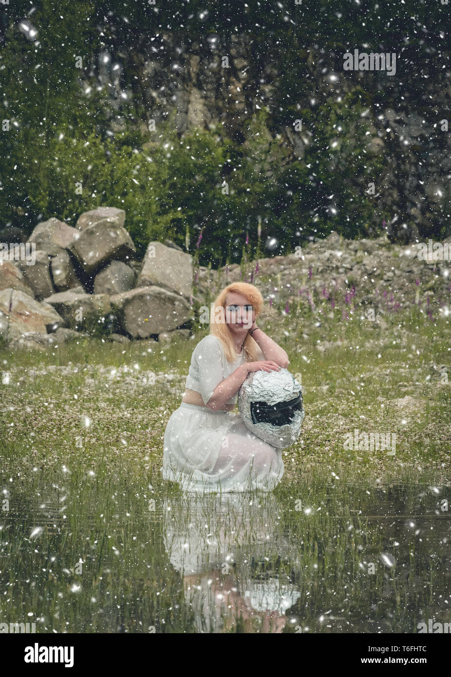 Crouching beside river hi-res stock photography and images - Alamy