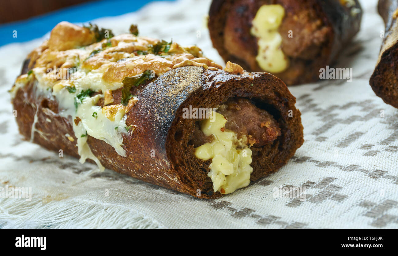 Beef stuffed bread hi-res stock photography and images - Alamy