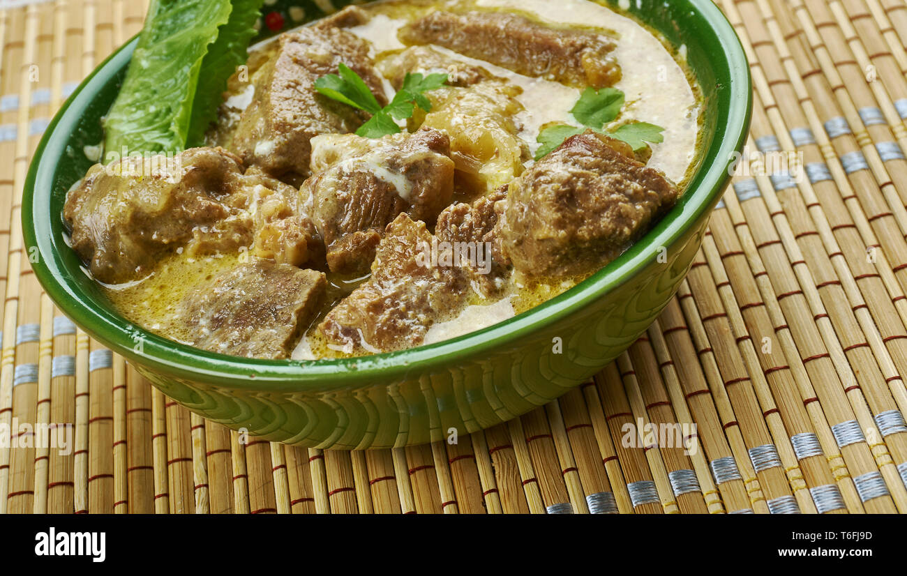 Simple Mutton Curry Stock Photo - Alamy