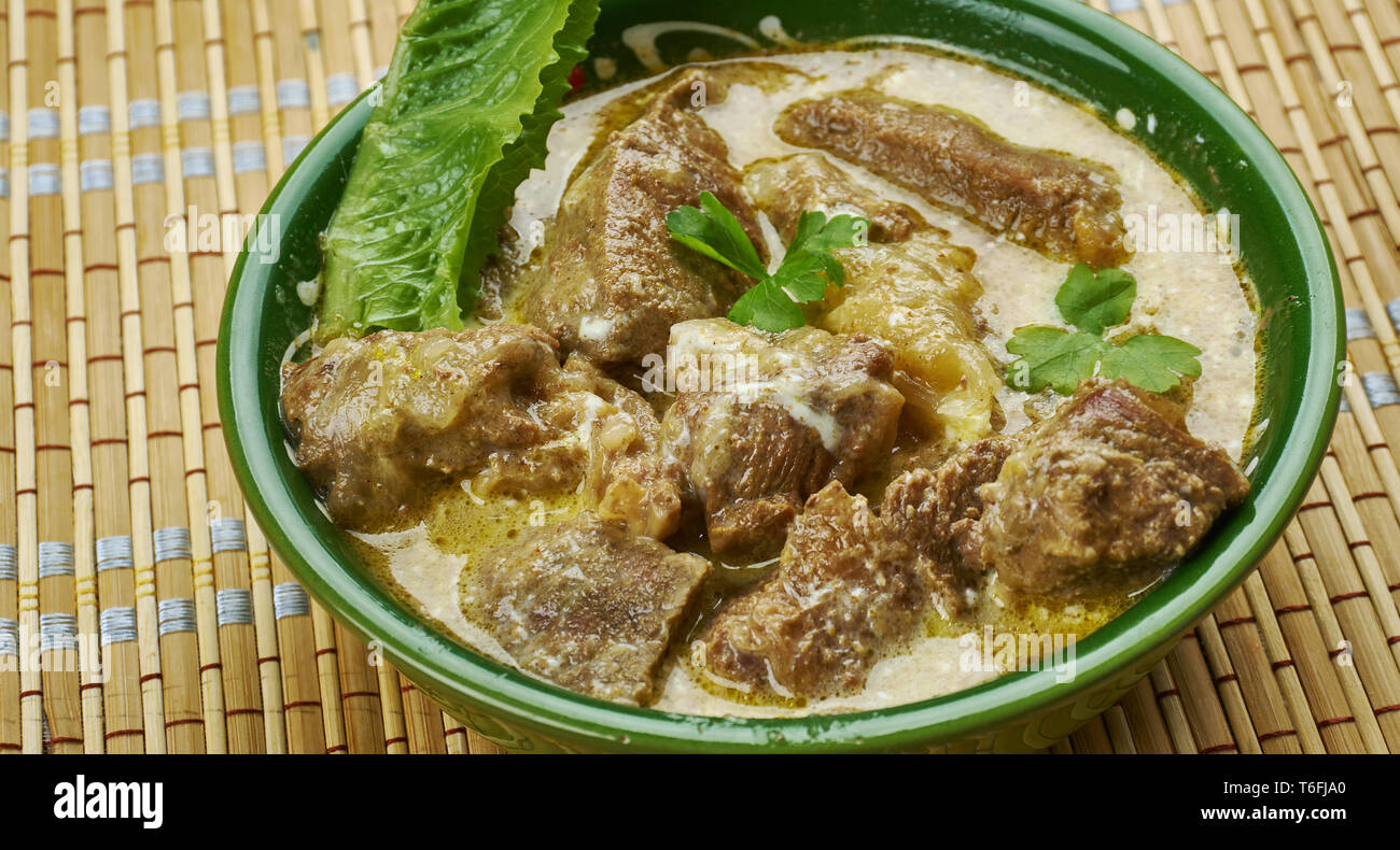 Simple Mutton Curry Stock Photo - Alamy