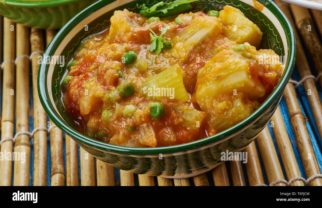 Konkani Style Potato Curry Stock Photo - Alamy