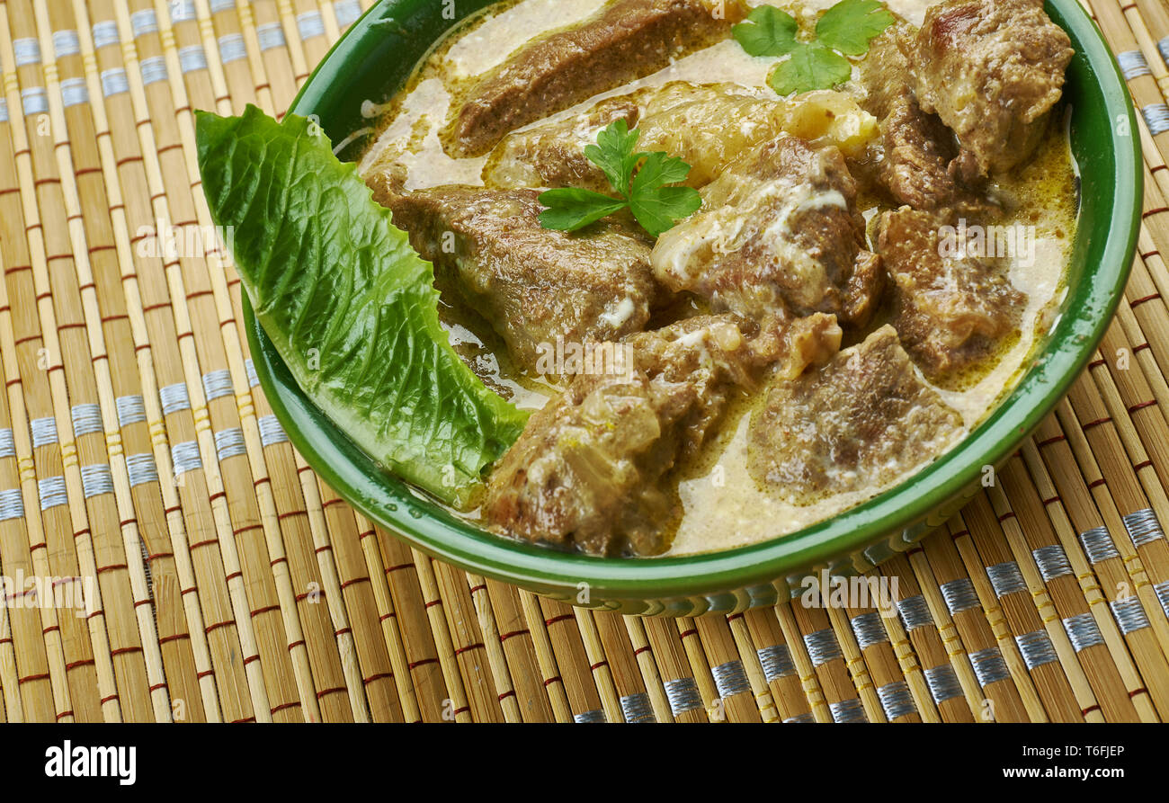 Simple Mutton Curry Stock Photo - Alamy