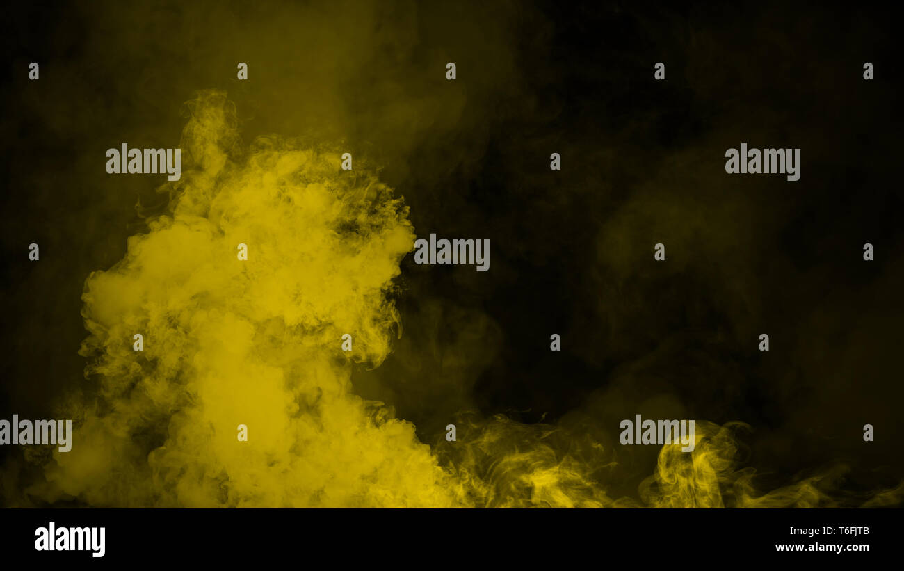 Yellow fog and misty effect on background. Smoke texture overlays Stock ...