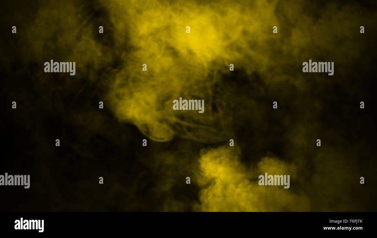 Yellow blur fog and misty effect on background. Smoke texture overlays ...